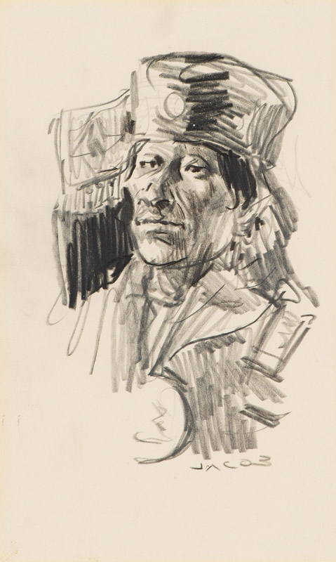 Ned Jacob | Bust of Man with Hat | MutualArt