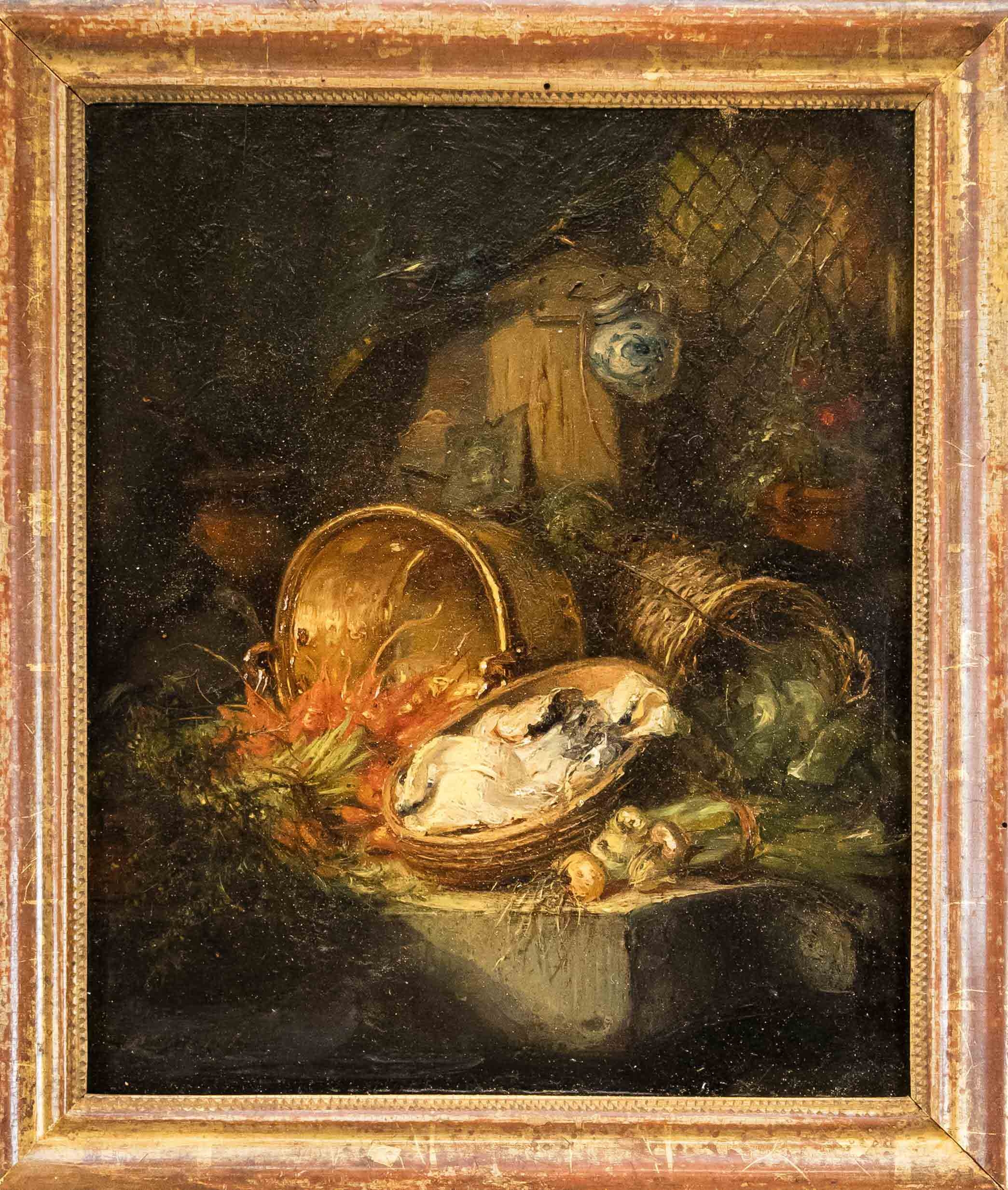 Maria Vos | Still life with a goldfish bowl and various papers on a ...