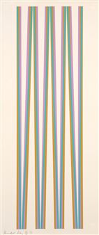 Bridget Riley | Untitled [Elongated Triangles (1971) | MutualArt