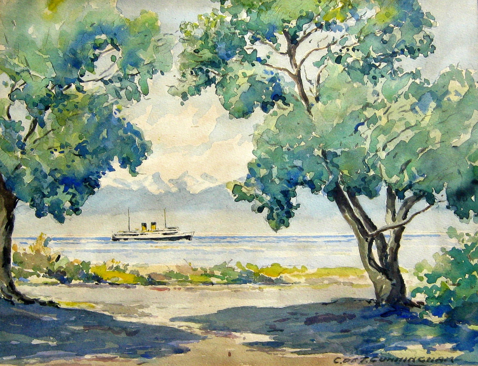 Cecil A. de T. Cunningham | Two works: Landscapes | MutualArt