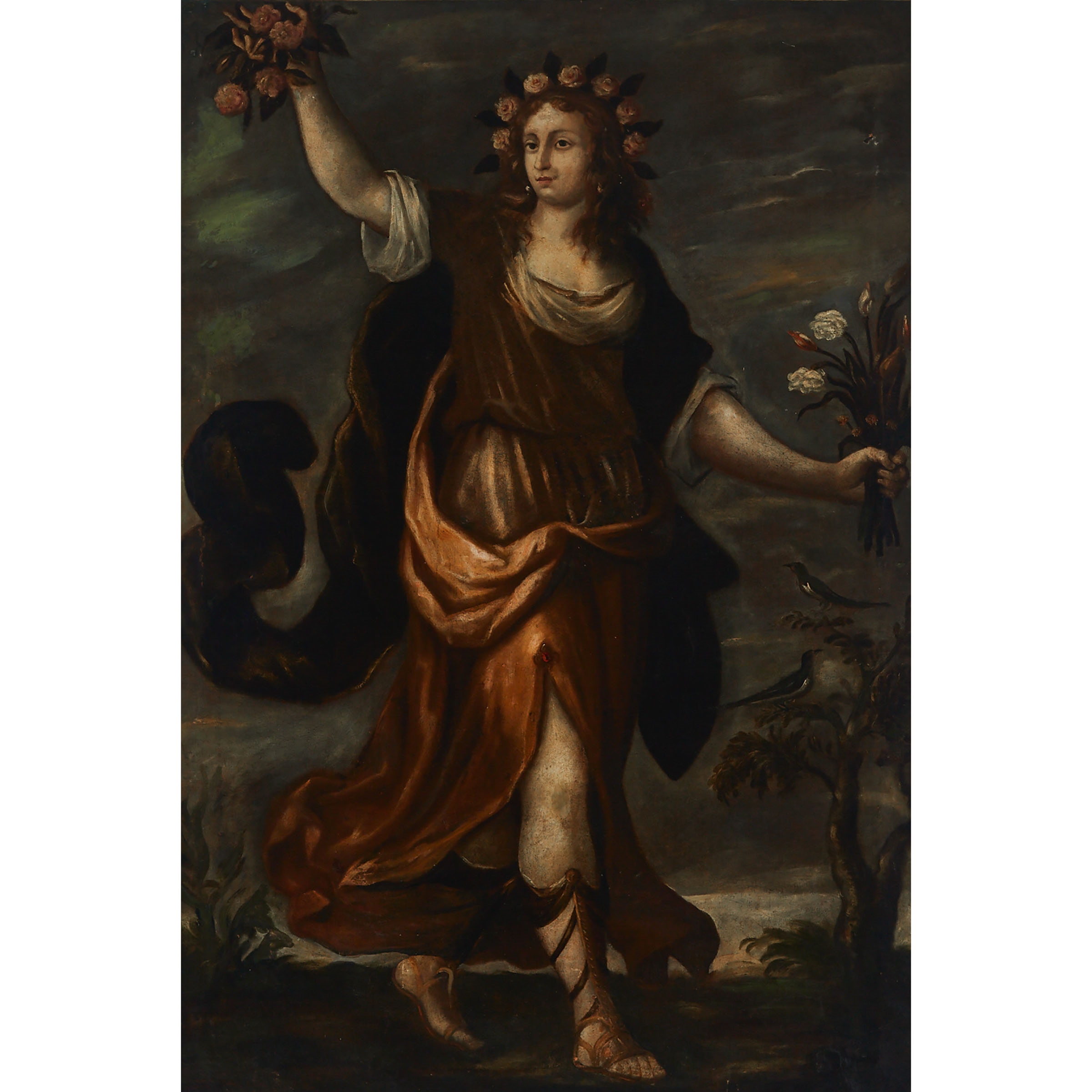Titian | THE GODDESS FLORA IN A LANDSCAPE | MutualArt
