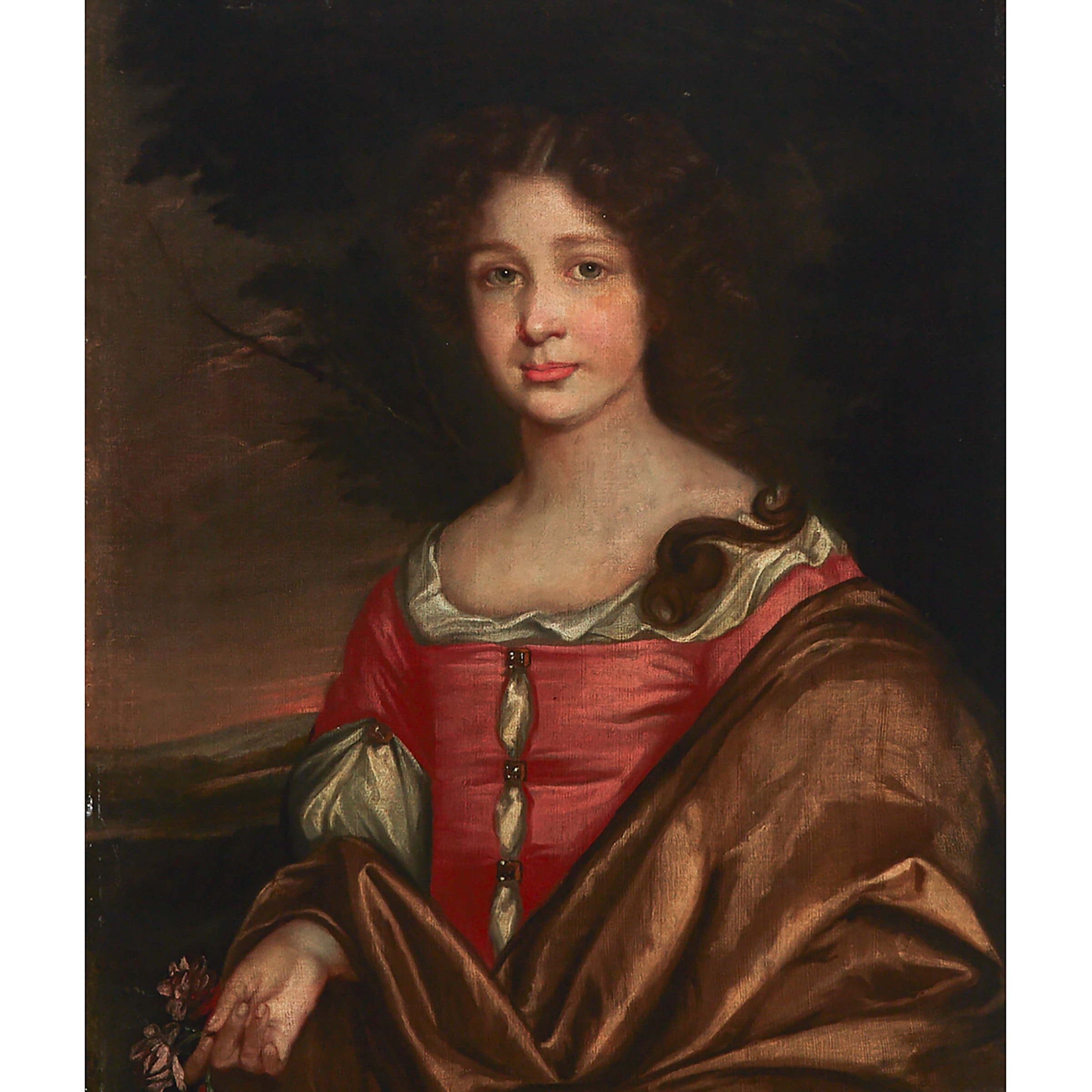 Sir Peter Lely | PORTRAIT OF LADY ANN HOWARD (IN A RED DRESS WITH A ...