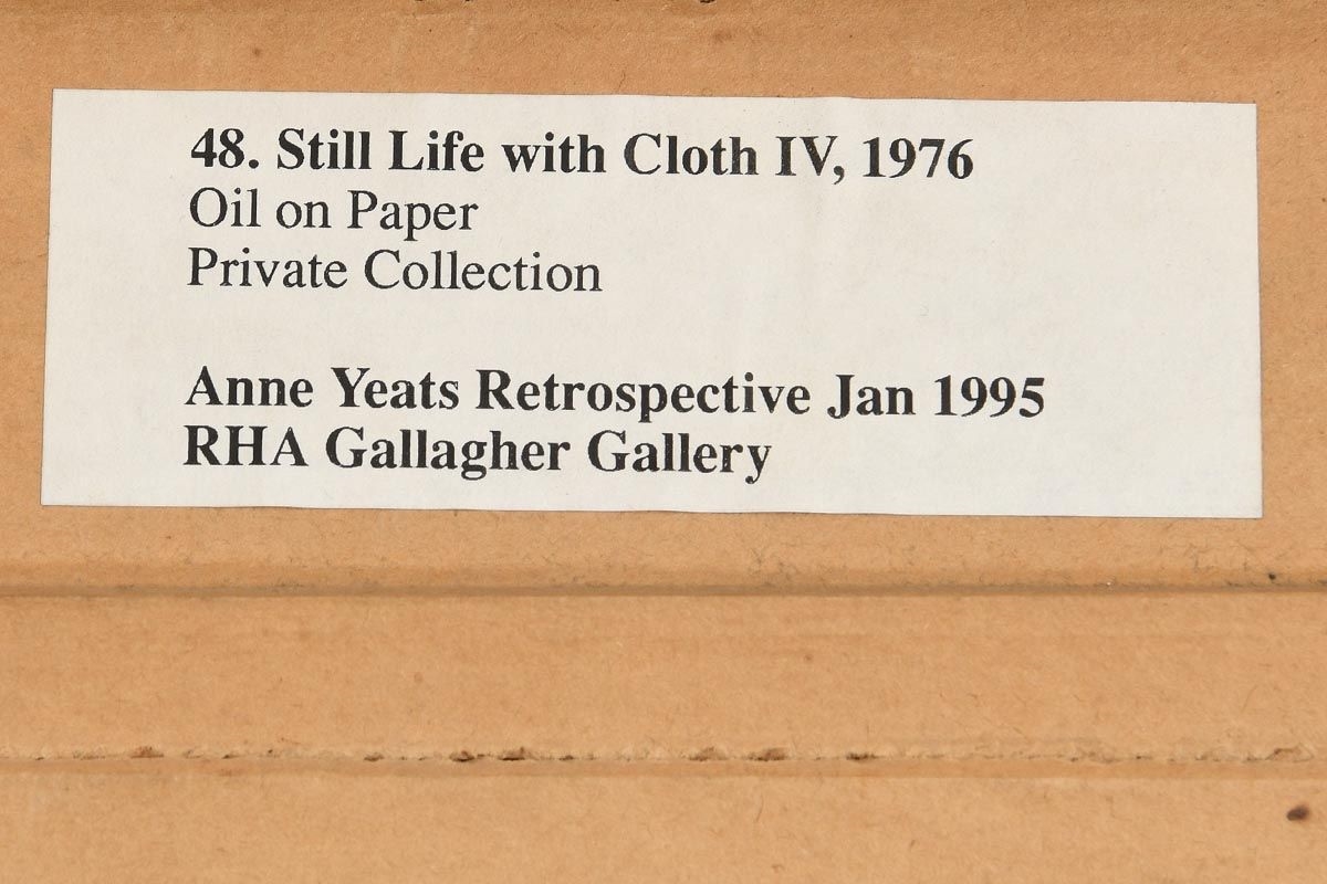 Anne Yeats | Still Life with Cloth IV (1976) | MutualArt
