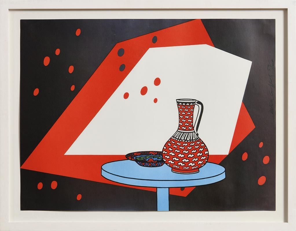 Patrick Caulfield | Red and White Still Life (1966) | MutualArt