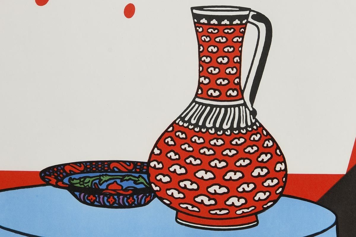 Patrick Caulfield | Red and White Still Life (1966) | MutualArt