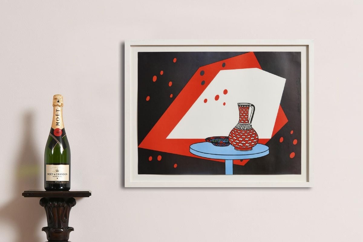 Patrick Caulfield | Red and White Still Life (1966) | MutualArt