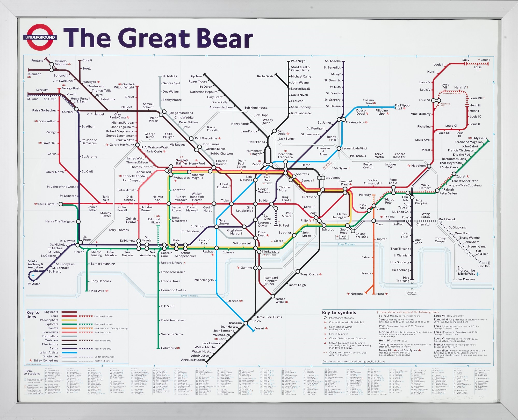 Simon Patterson | THE GREAT BEAR (1992) | MutualArt