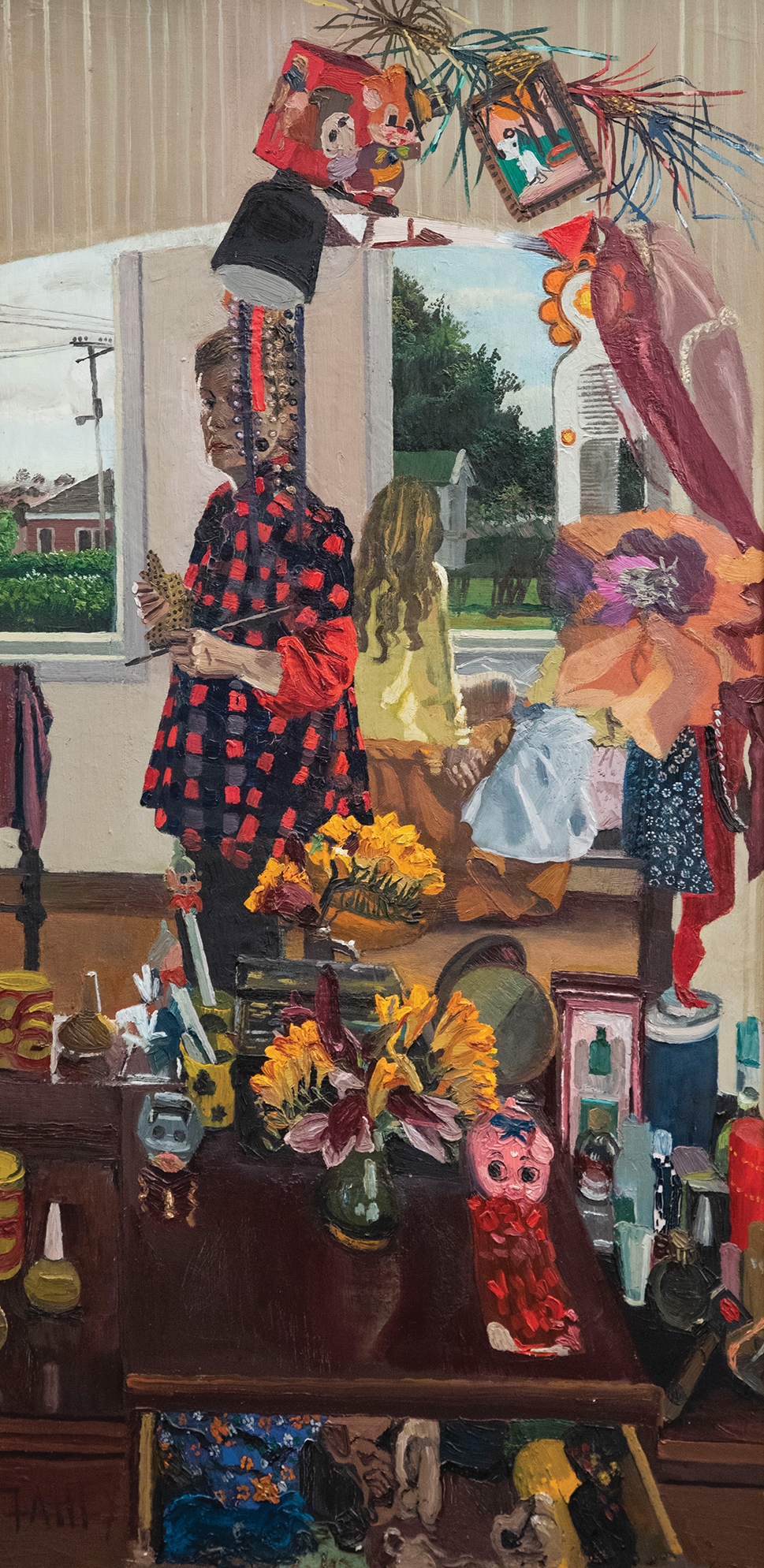 Jacqueline Fahey | Self Portrait in Augusta's Bedroom oil on board ...
