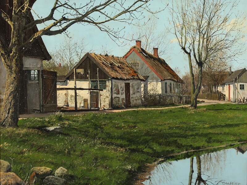 Ole Ring | Village view from Thorkildstrup | MutualArt