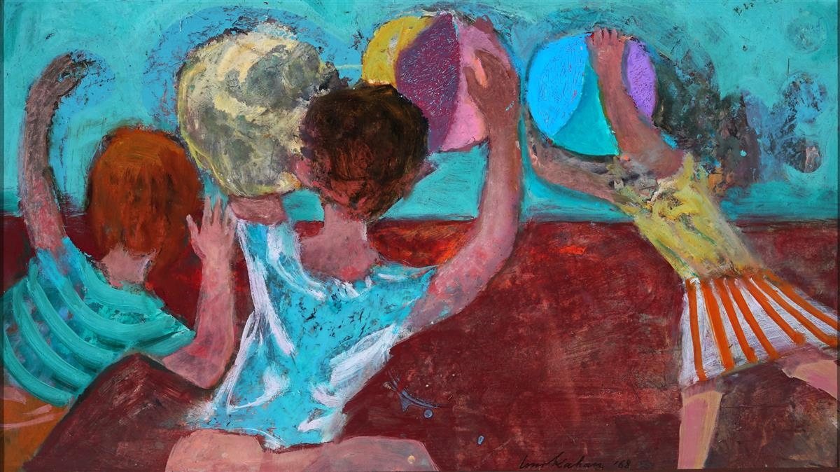 Louis Kahan | Children Playing (1968) | MutualArt