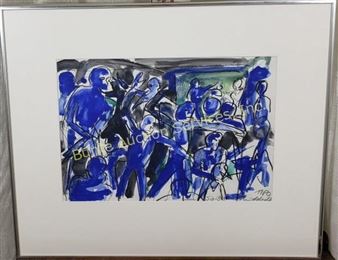 Middendorf Helmuth | MYSTERIOUS PAINTING: HEAD RUNNER (1984) | MutualArt