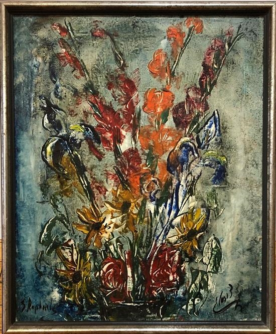 Zvi Raphaeli | Still life with flowers | MutualArt