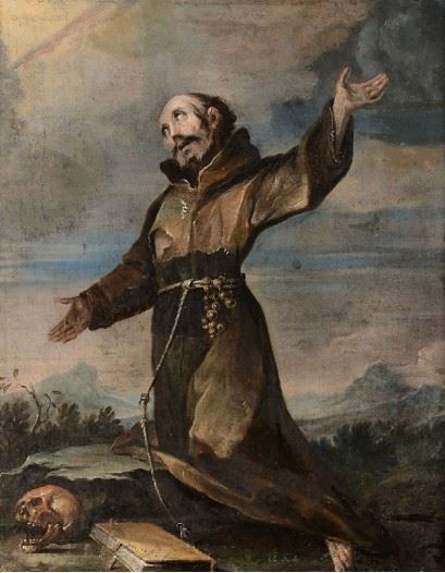 Lombard School, 18th century | San Francesco riceve le stigmate | MutualArt