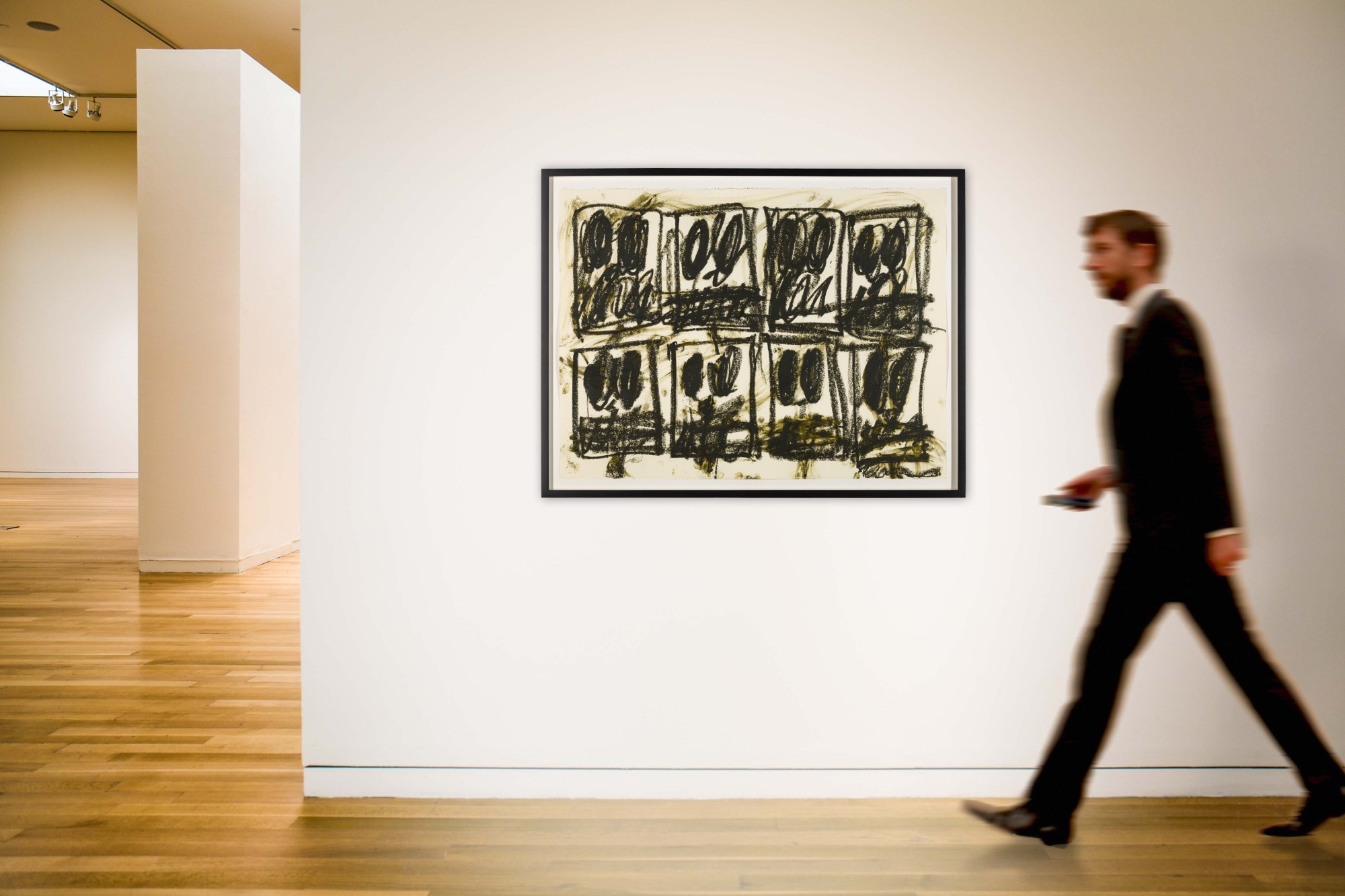 Rashid Johnson | UNTITLED ANXIOUS CROWD DRAWING | MutualArt