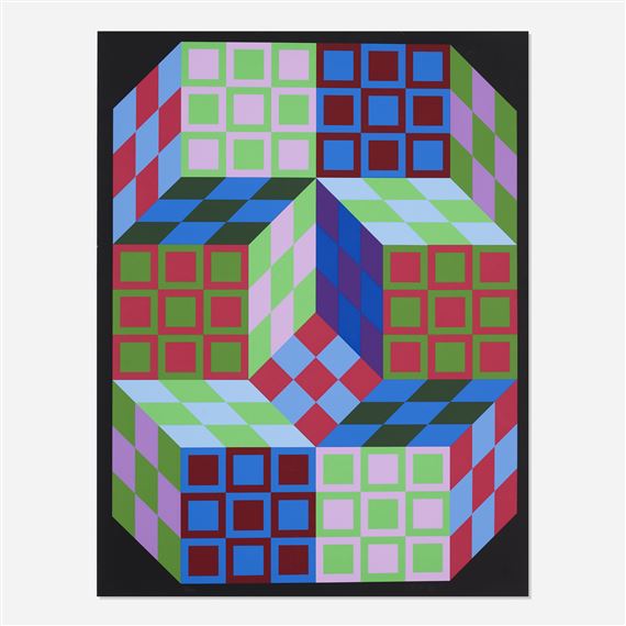Victor Vasarely | Carden (1980) | MutualArt