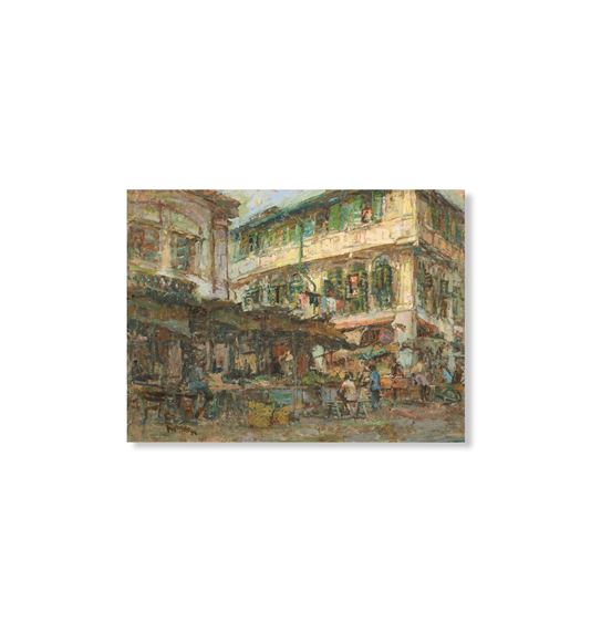 Tan Choh Tee | Corner of a Street in Chinatown (82) | MutualArt
