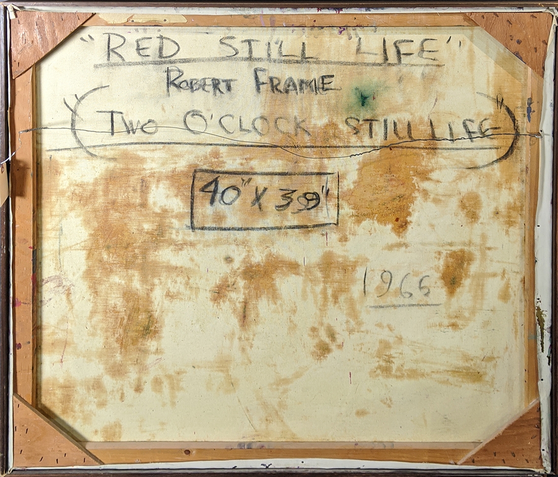 Robert Frame | Red Still Life (1966) | MutualArt