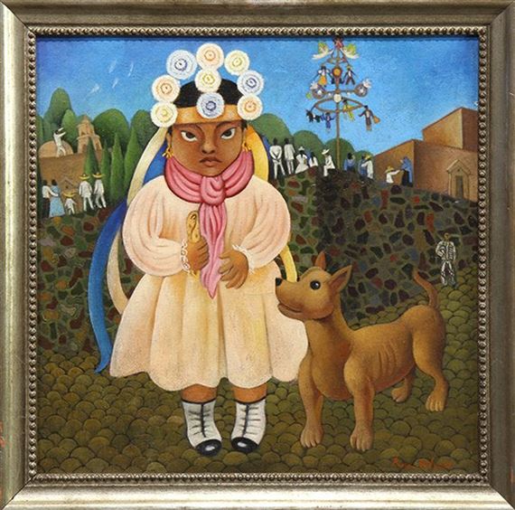 Rosa Rolanda | Girl and Dog | MutualArt