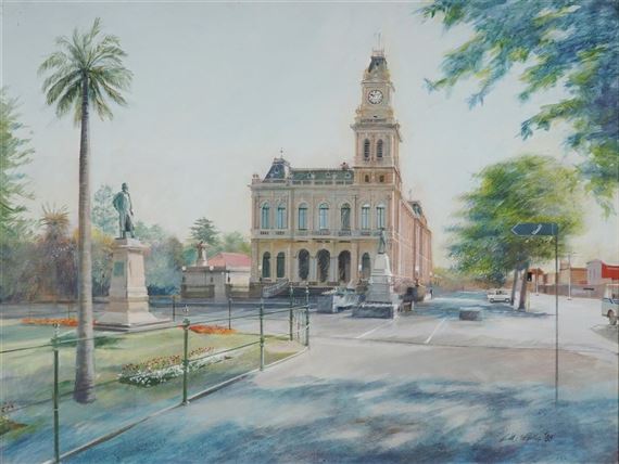 Bill Walls | Bendigo Post Office (1988) | MutualArt