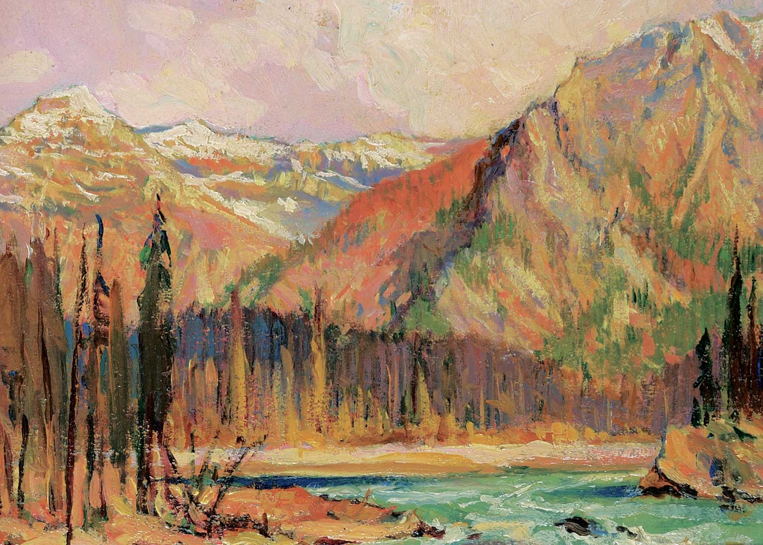 Hal Ross Perrigard | Mount Dennis, Canadian Rockies (1919) | MutualArt