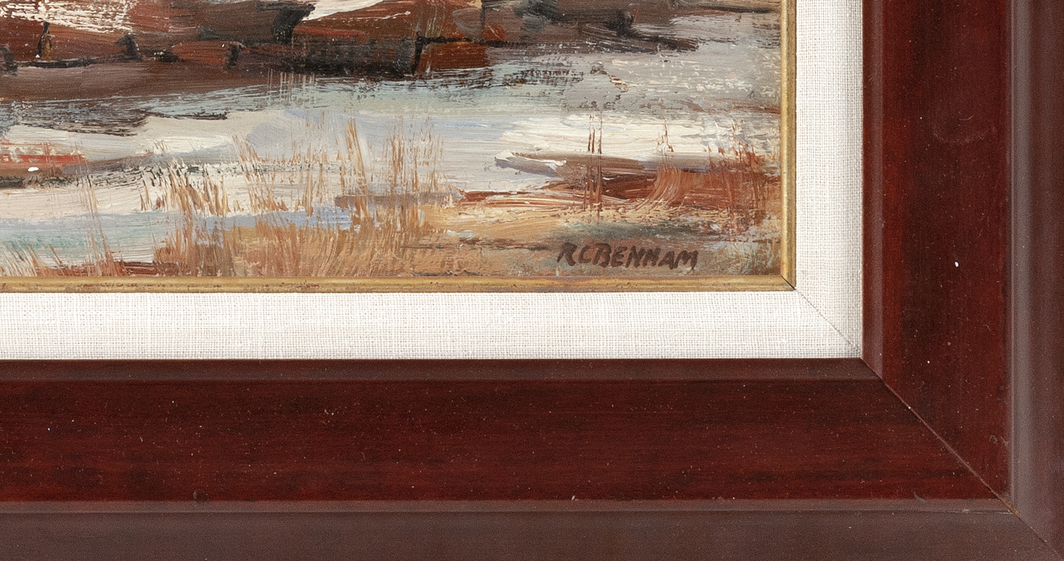 Robert C. Benham | Winter Barn, Gloucester Mass | MutualArt