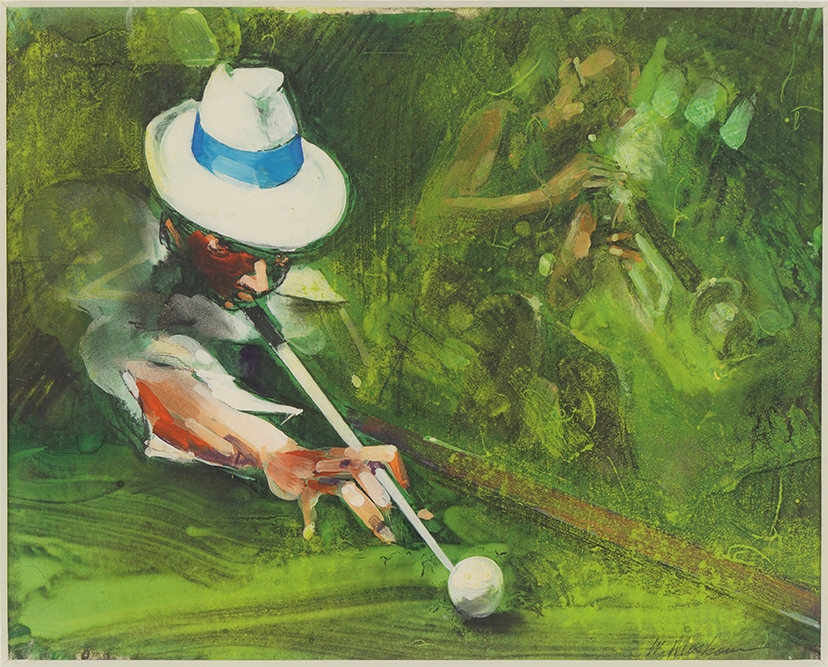 Walter Moskow | Pool Player. | MutualArt