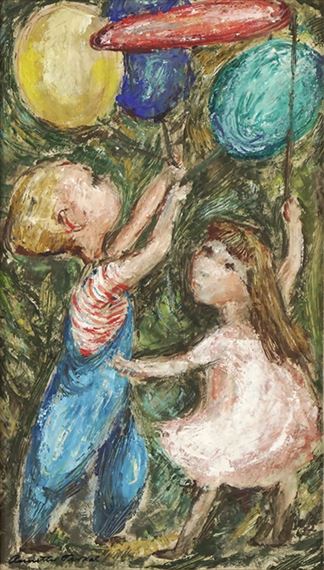 Annette Troxel | Children Playing. | MutualArt