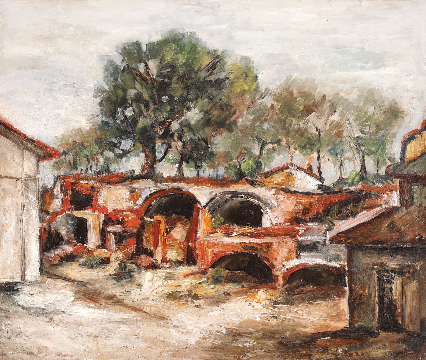 George Barbieri | Peisaj cu podeț | MutualArt