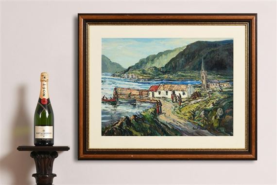 John Thomas Bannon | Fishing Village | MutualArt