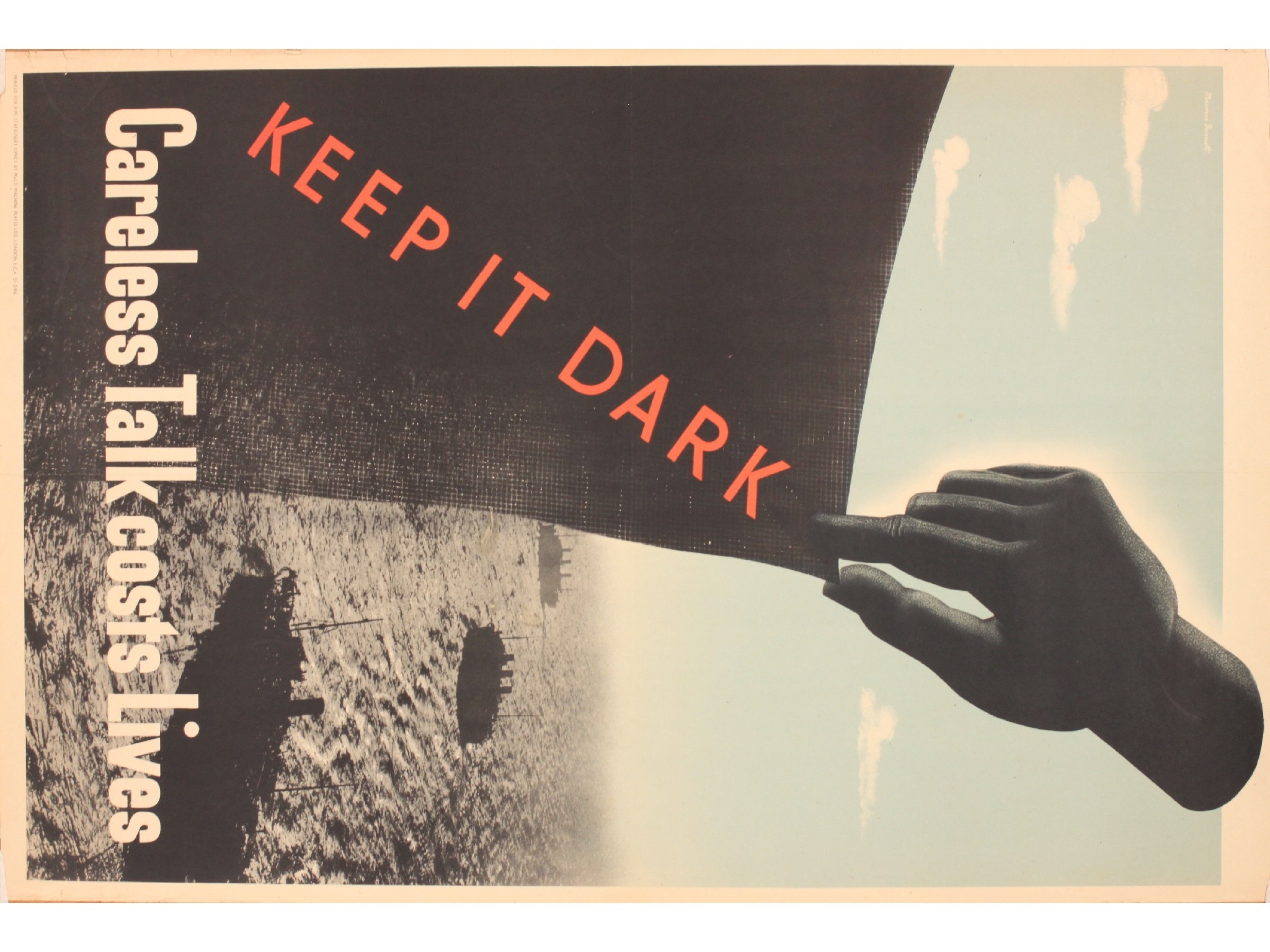 Maurice Bennett | Keep it Dark Careless Talk Cost Lives | MutualArt