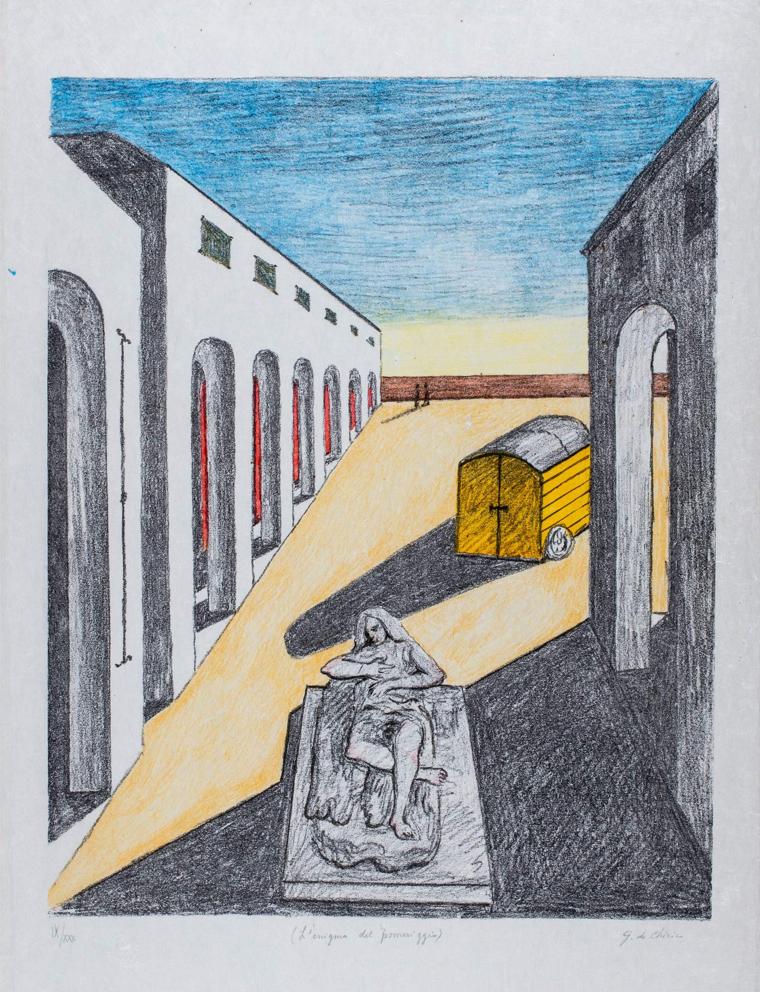 Giorgio de Chirico | L'enigma del pomeriggio (1970) | MutualArt