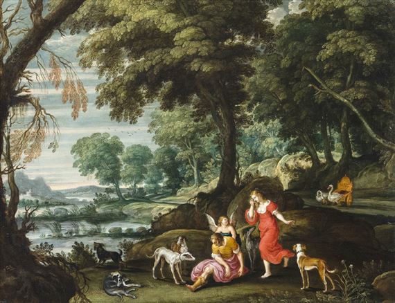 Sebastian Vrancx | Venus mourning the death of Adonis | MutualArt