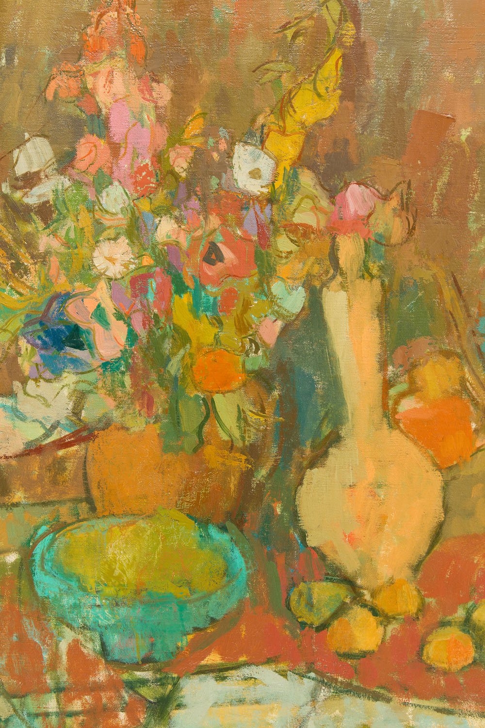 Zygmunt Landau | Still life with flowers and fruit | MutualArt