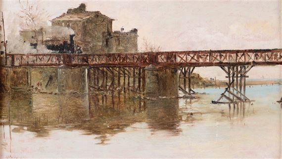 Agostino Fossati | Ponte alla foce | MutualArt