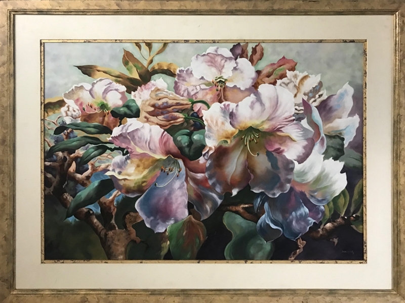 Elizabeth Horning | Large Image of Pink Hibiscus | MutualArt