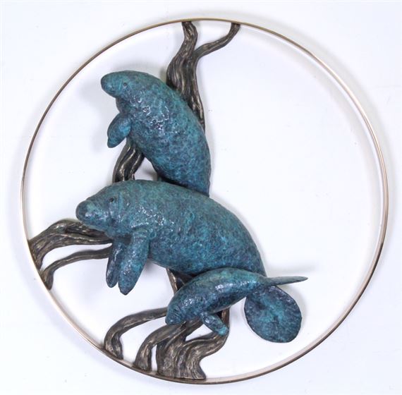 Robert Wyland | MANATEE CIRCLE OF LIFE (1992) | MutualArt