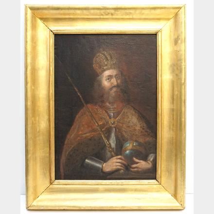 Russian School, 18th Century | Portrait of Russian King with Imperial ...