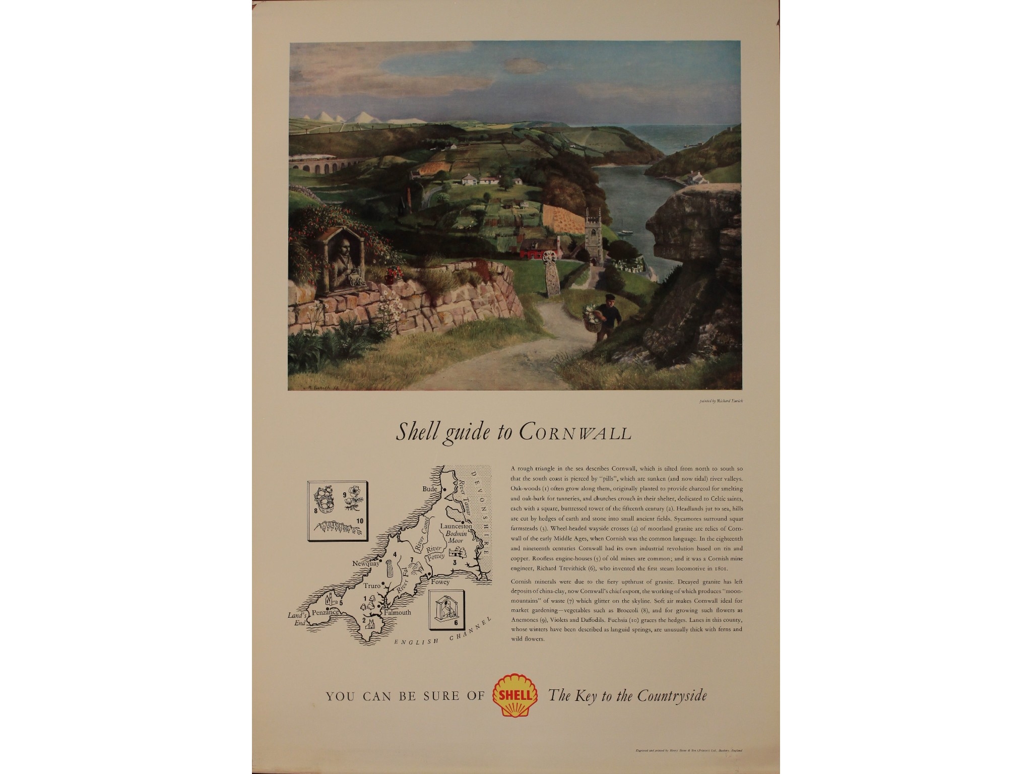 Richard Eurich | Shell Guide to Cornwall (Circa 1960) | MutualArt