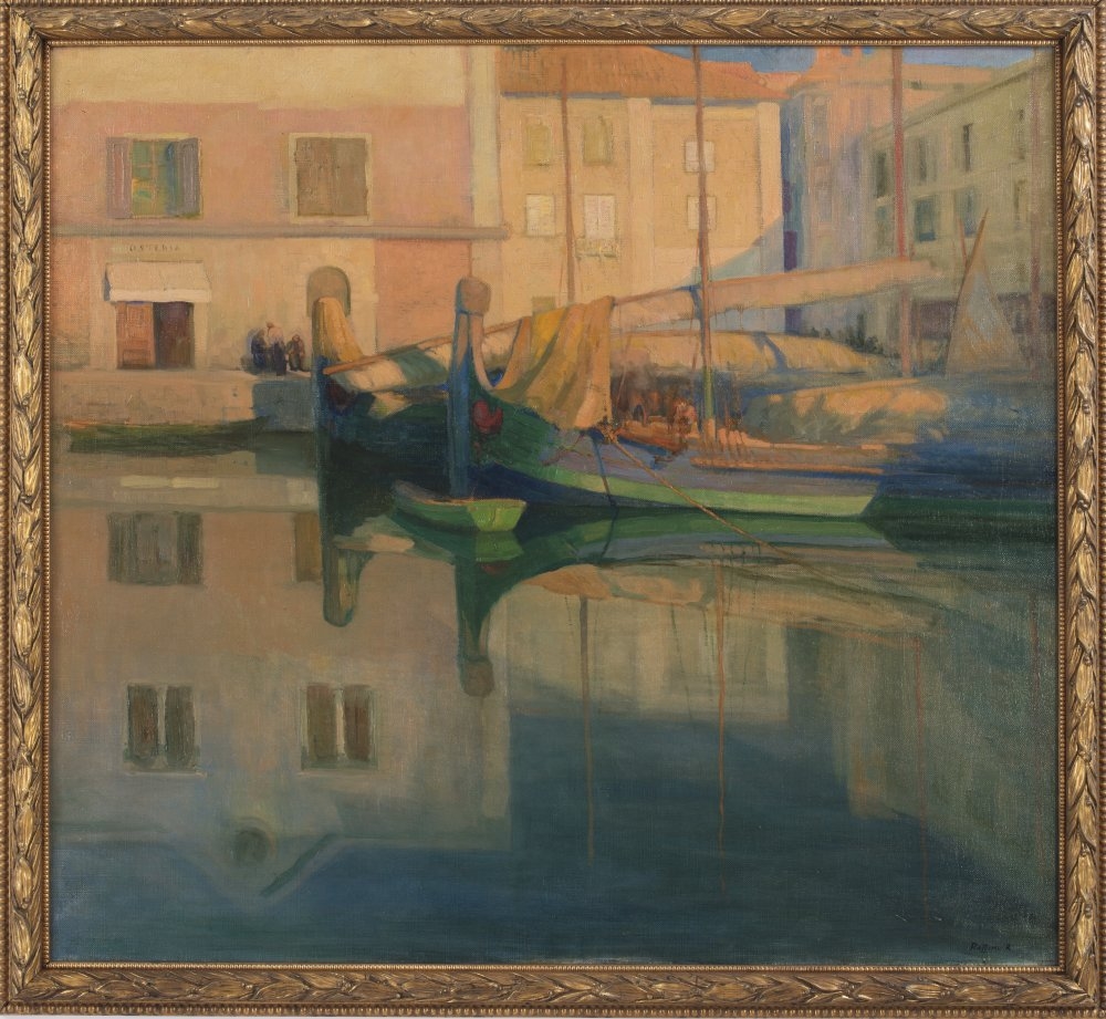 Romano Rossini | Il Porto di Trieste | MutualArt