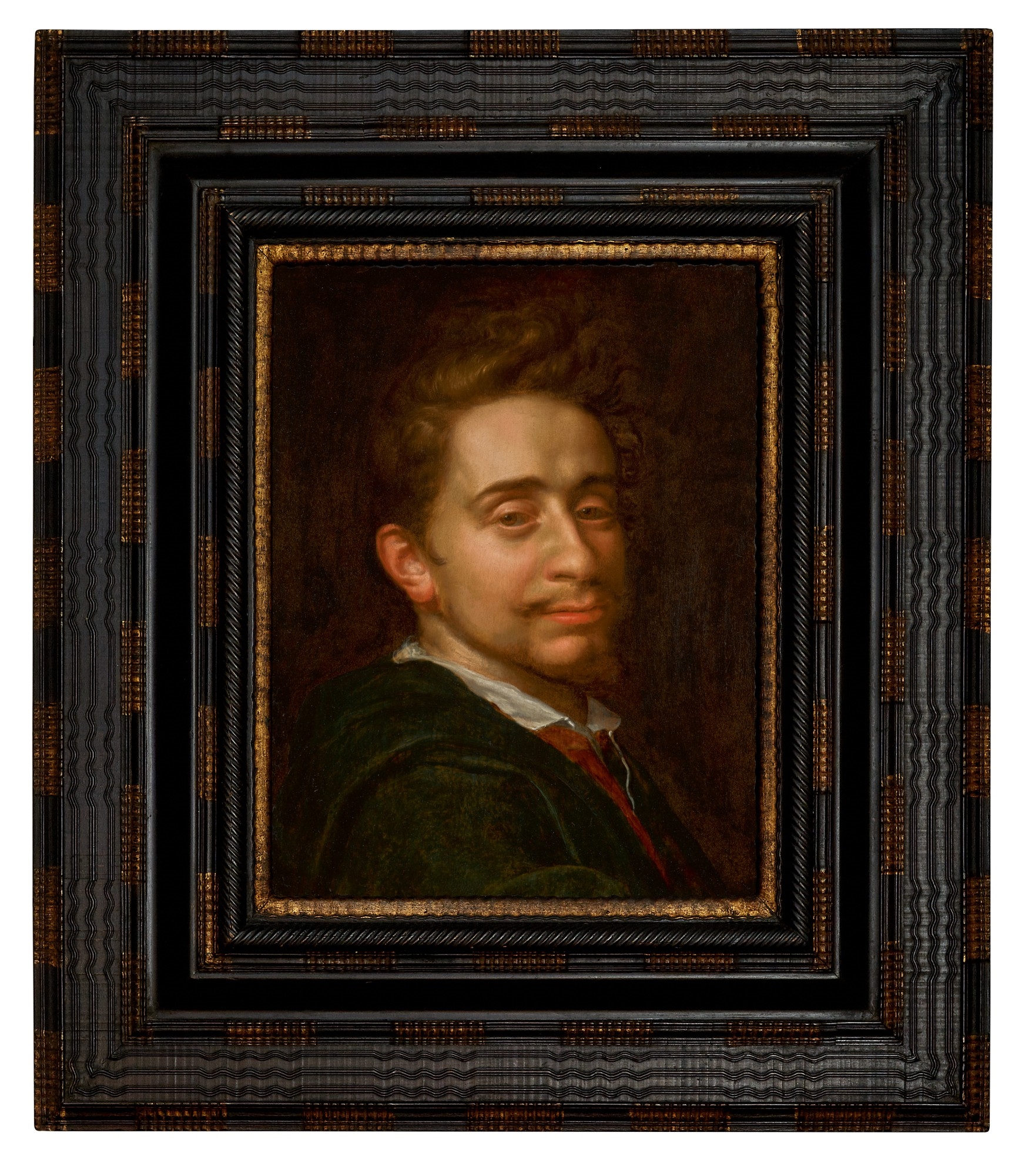 Joseph Heintz the elder | Portrait of a young man, bust-length, wearing ...