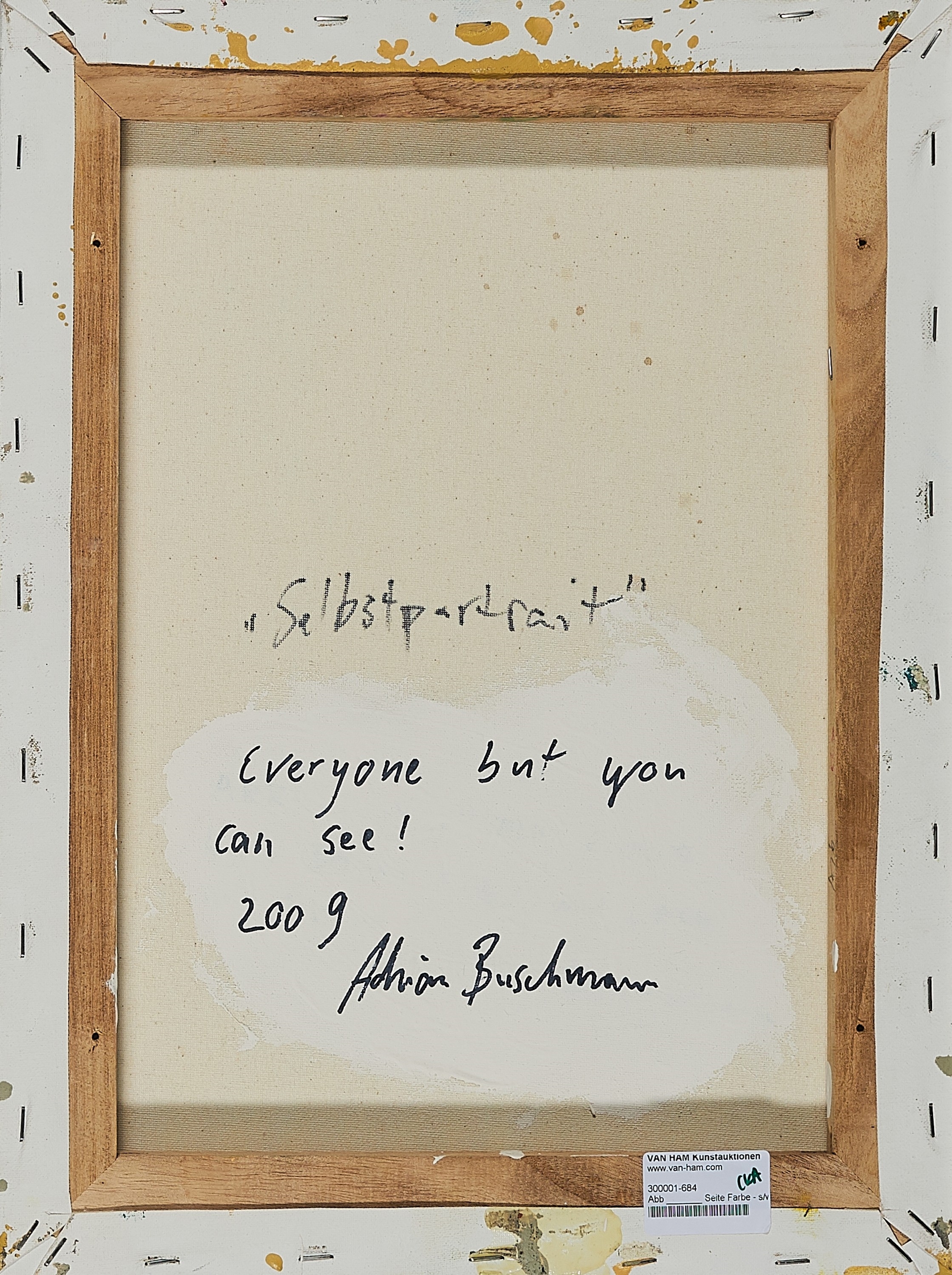 Adrian Buschmann | Selbstportrait (Everyone but you can see!) (2009 ...