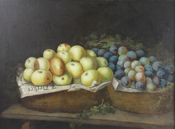 Joseph Decker | Sill life apples and grapes | MutualArt