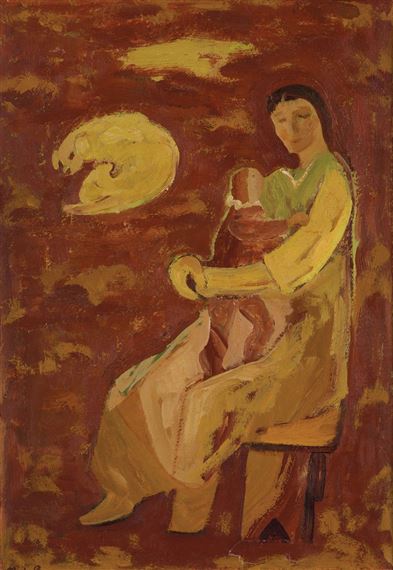 Milos Alexander Bazovský | Materstvo (1946 - 1947) | MutualArt