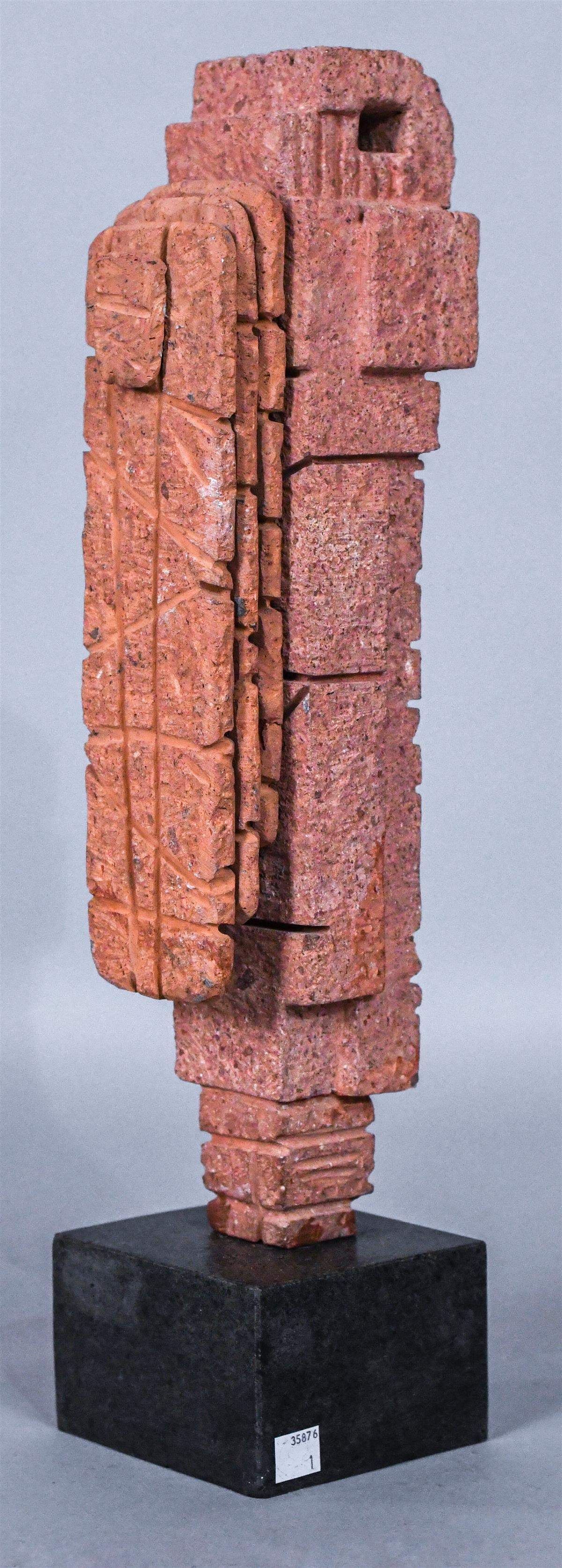 Marta Colvin | Untitled Red Clay Abstract Sculpture | MutualArt