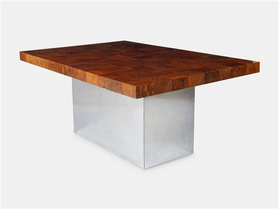 Milo Baughman | Patchwork Dining Table with Two Leaves | MutualArt