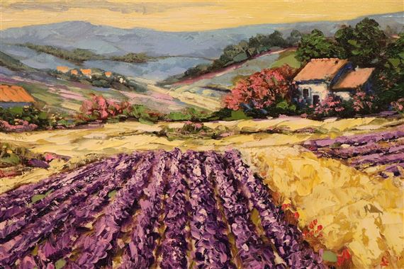 Peter van Berkel | Lavender Rows in Provence | MutualArt