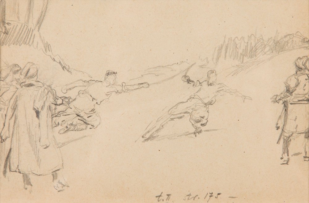 Antoni Trzeszczkowski | Drawings for the trilogy of Henryk Sienkiewicz ...