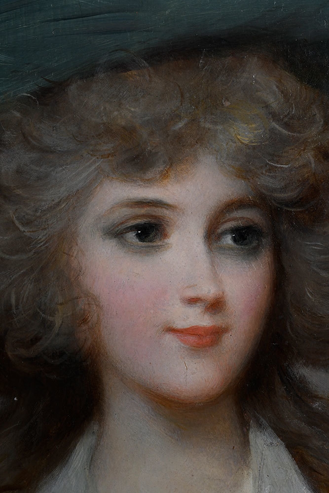 Lucius Rossi | Portrait of a young Beauty In a Garden | MutualArt