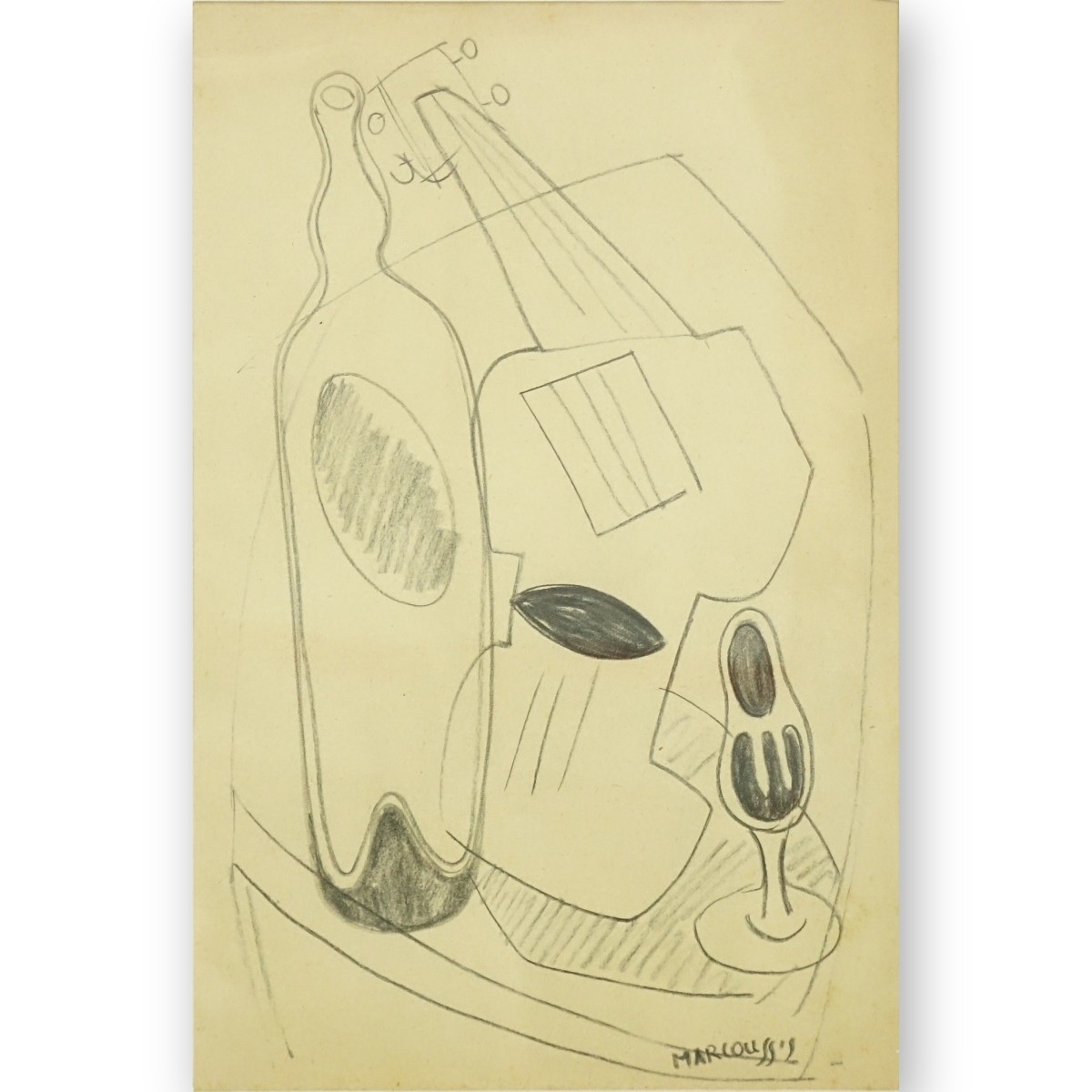 Louis Marcoussis | 1930's Cubist Composition (1930) | MutualArt