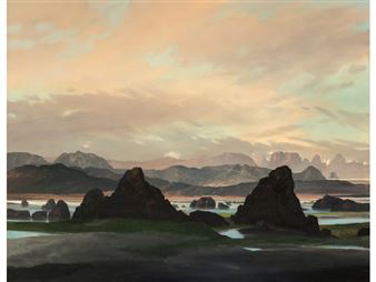 David Caton | Sunset in the Lowlands | MutualArt